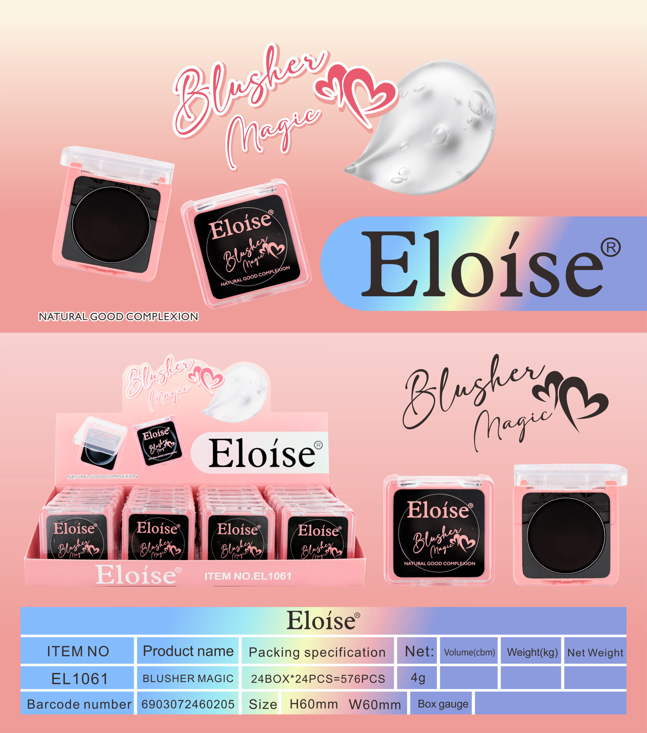 RUBOR MAGIC ELOISE 1061 60205 - KM Moda